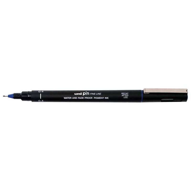 Uni Pin 0.4mm Fineline Pen - Blue | Fibre Tip Pens — Discount Office