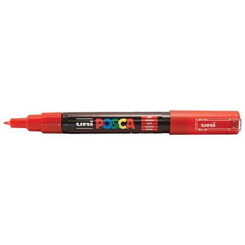 Uni Posca Paint Marker, PC-1M, Red, Extra Fine, 0.7-1.0mm | Markers ...