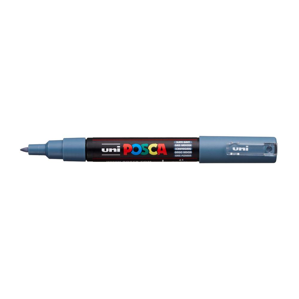 Uni Posca Paint Marker PC-1M, Slate Grey, Extra Fine 0.7-1.0mm ...
