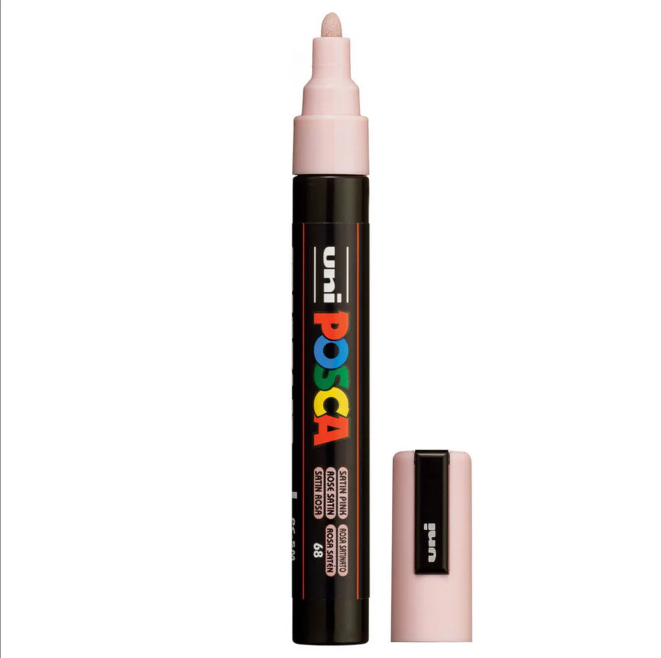 Uni Posca Paint Marker, PC-5M, Satin Pink, Medium Bullet Tip, 1.8-2.5m ...