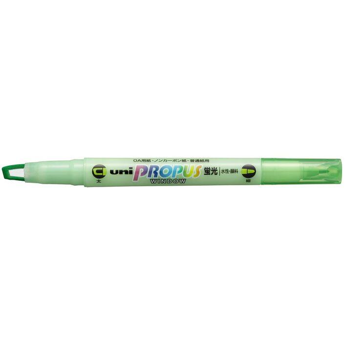 Uni Propus Window Double-Ended Highlighter 4.0mm/0.6mm Green PUS-102 ...