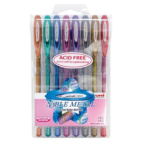 Uni Signo UM-120 Gel Pen - 8's pack | Gel Pens — Discount Office