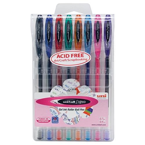 Uni Signo UM-120 Gel Pen - 8's pack | Gel Pens — Discount Office