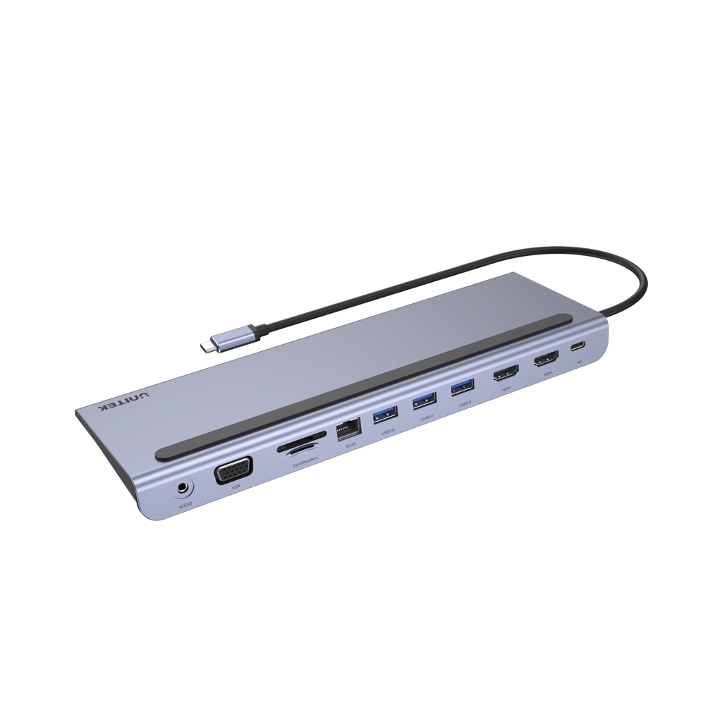 UNITEK 11-In-1 Mulit-Port Hub with Support for MST Triple Monitor (Dua ...