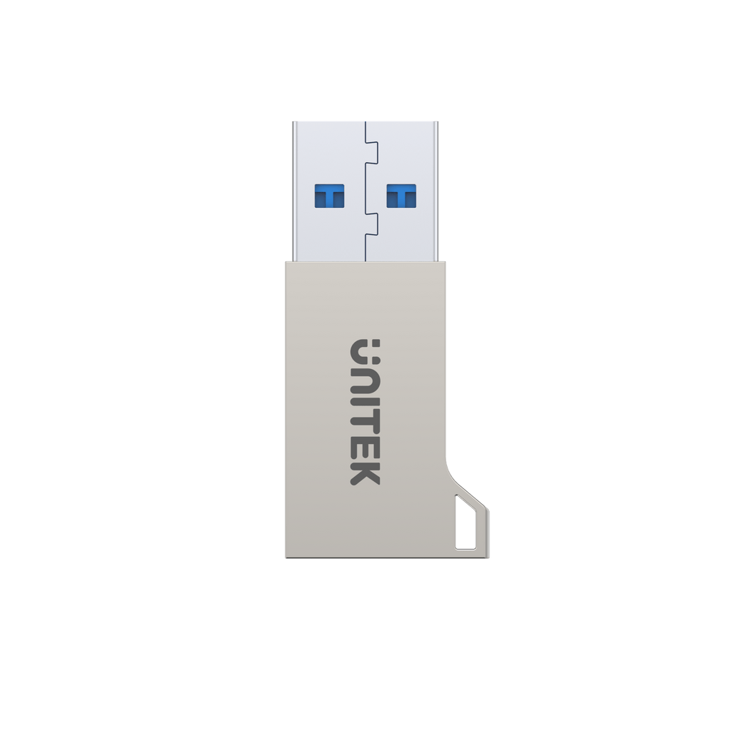 UNITEK USB-A Male to USB-C Female Ultra-Tiny Adaptor with Easy Grip De ...