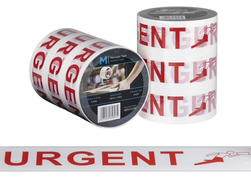URGENT Printed Tape 48mm x 100mt x 36 Rolls | Labels & Tags — Discount ...