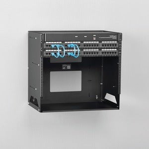 WALL-MOUNT SERVER RACK WITH BUILT-IN SHELF - SOLID STEEL - 8U | Newest ...