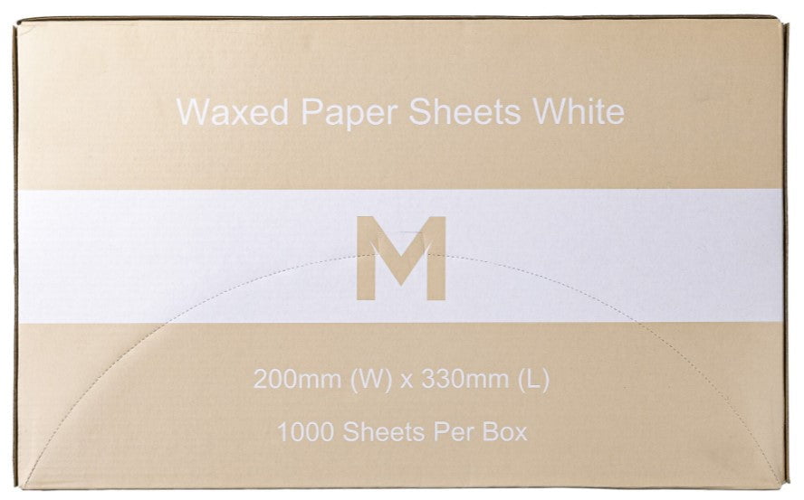 Waxed Paper Sheets, White, 200mm x 330mm, 40gsm, 1000 Sheets | Newest ...