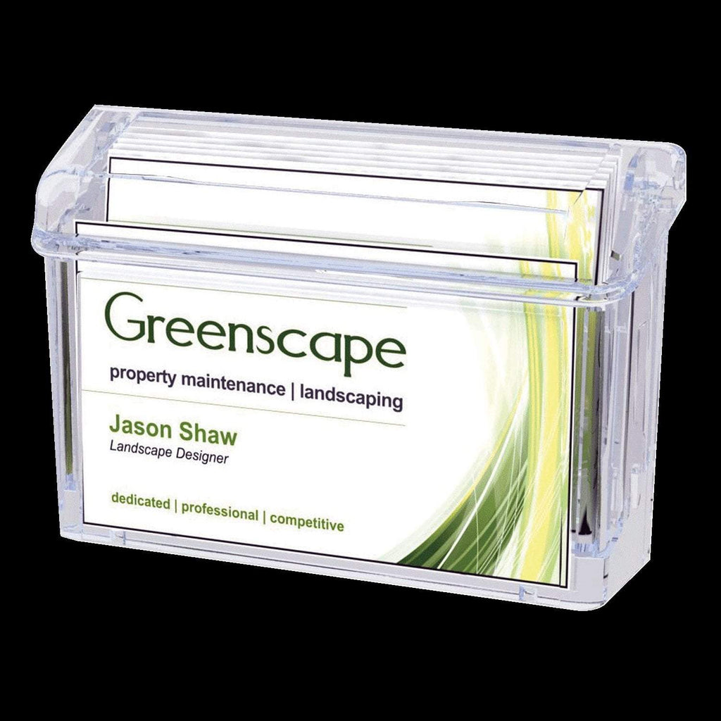 Weatherproof Outdoor Business Card Holder With Lid | Business Card ...