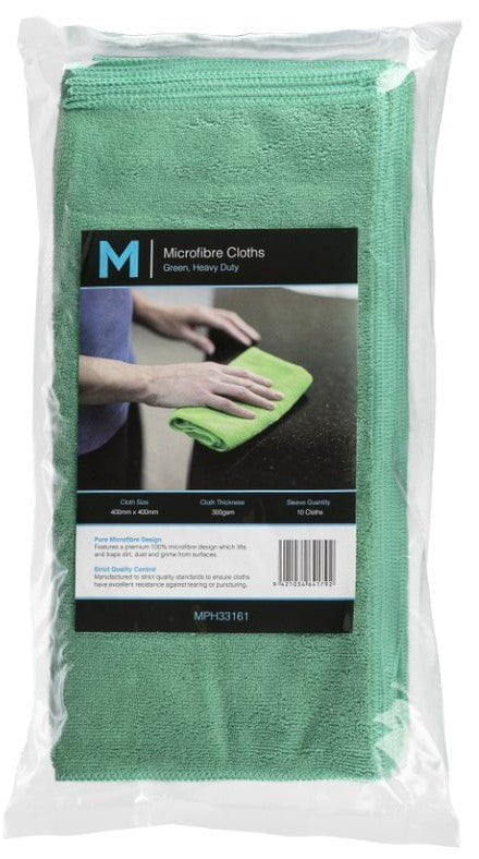 Wet & Dry Cleaning 300gsm Microfibre Cloth 400mm x 400mm x 50's pack ...