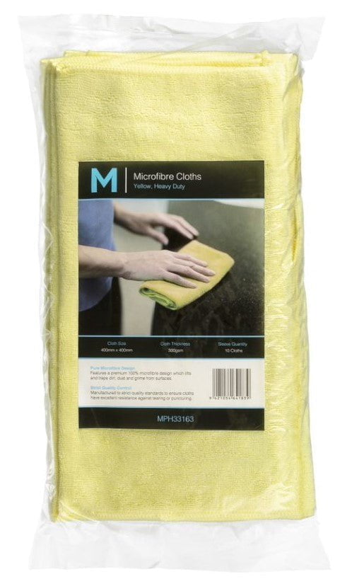 Wet & Dry Cleaning 300gsm Microfibre Cloth 400mm x 400mm x 50's pack ...