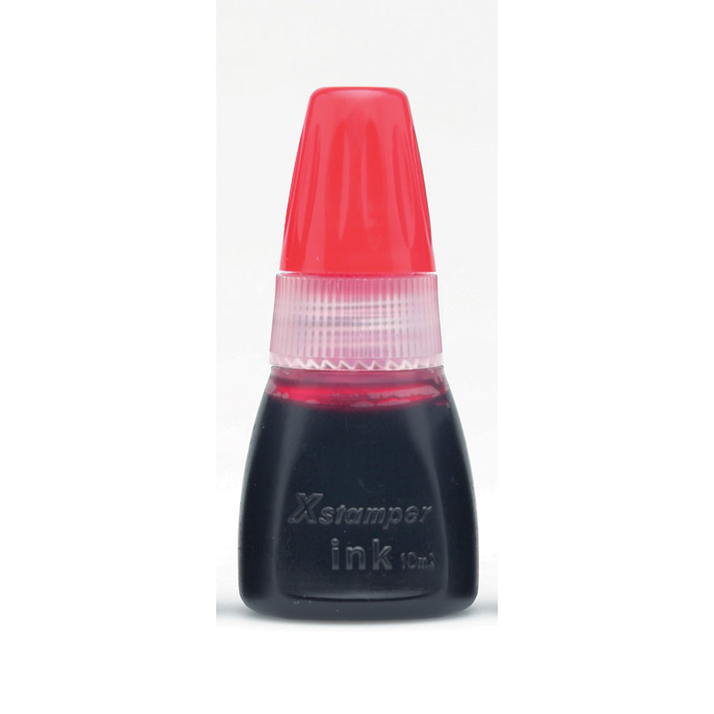 XStamper CS-10N Refill Ink 10cc, Red | Desktop Essentials — Discount Office