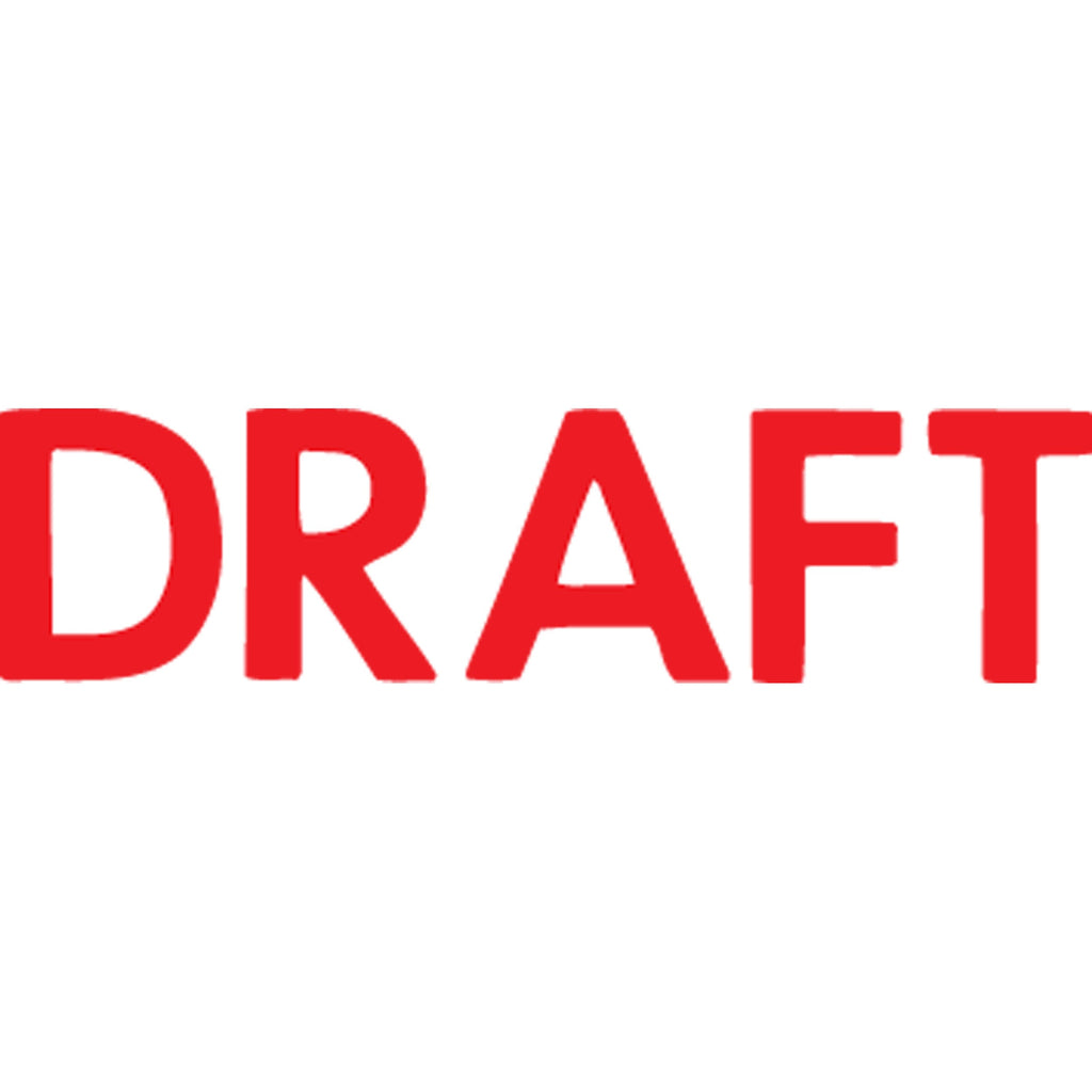 Xstamper CX-B 1068P Rubber Stamp DRAFT Red | Desktop Essentials ...