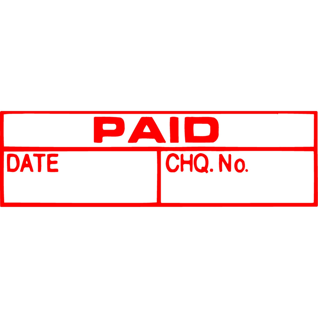 XStamper CX-BN 1533 PAID, DATE, CHEQUE Number Self Inking Rubber Stamp ...