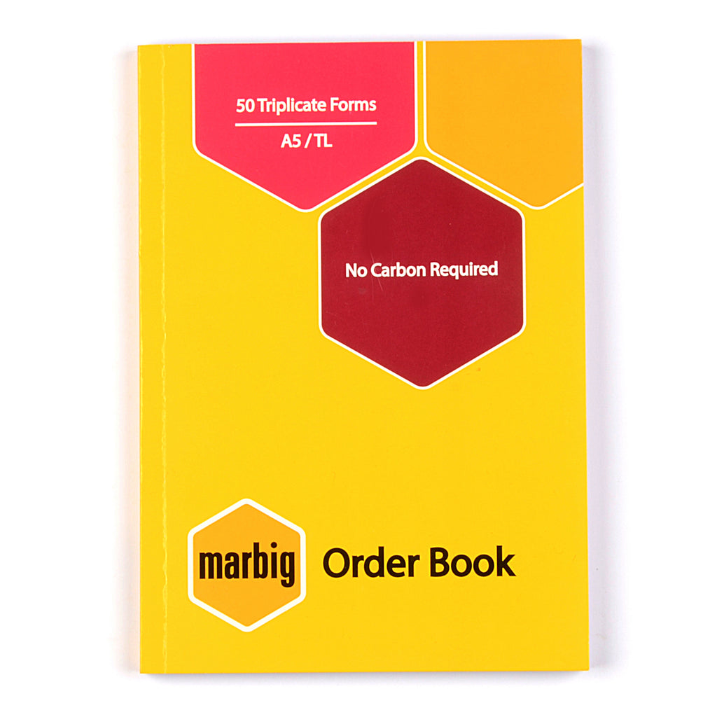 Marbig A5 Triplicate Order Book 50 Leaf | Business Books — Discount Office